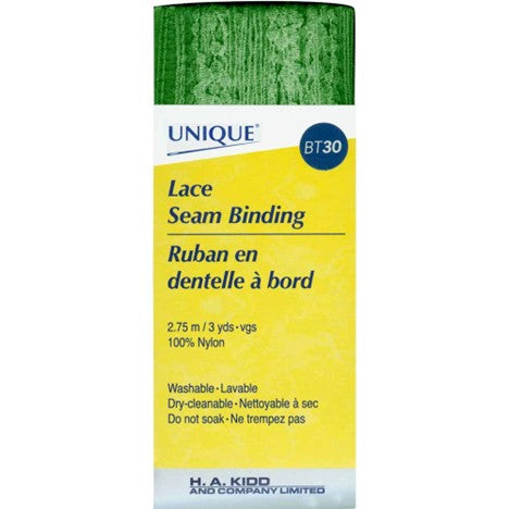 Lace Seam Binding 19mm x 2.75m - Unique Brand – Len's Mill