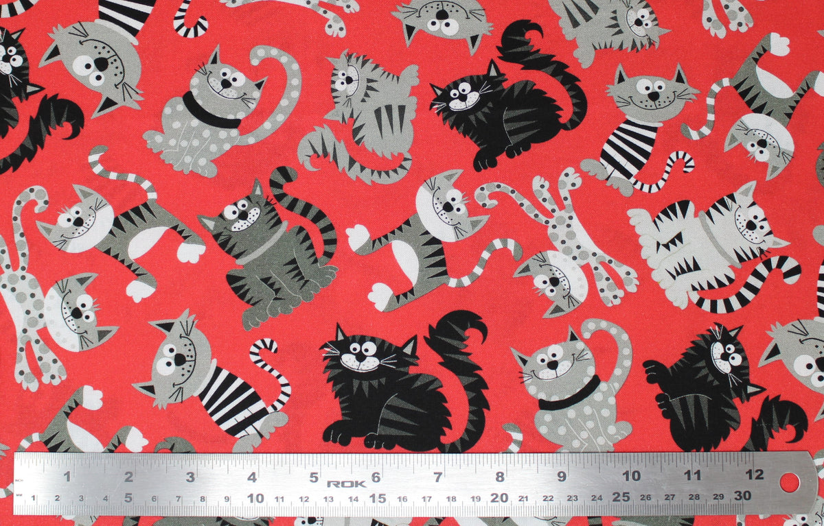 Parisian Cats - 45" - 100% cotton – Len's Mill