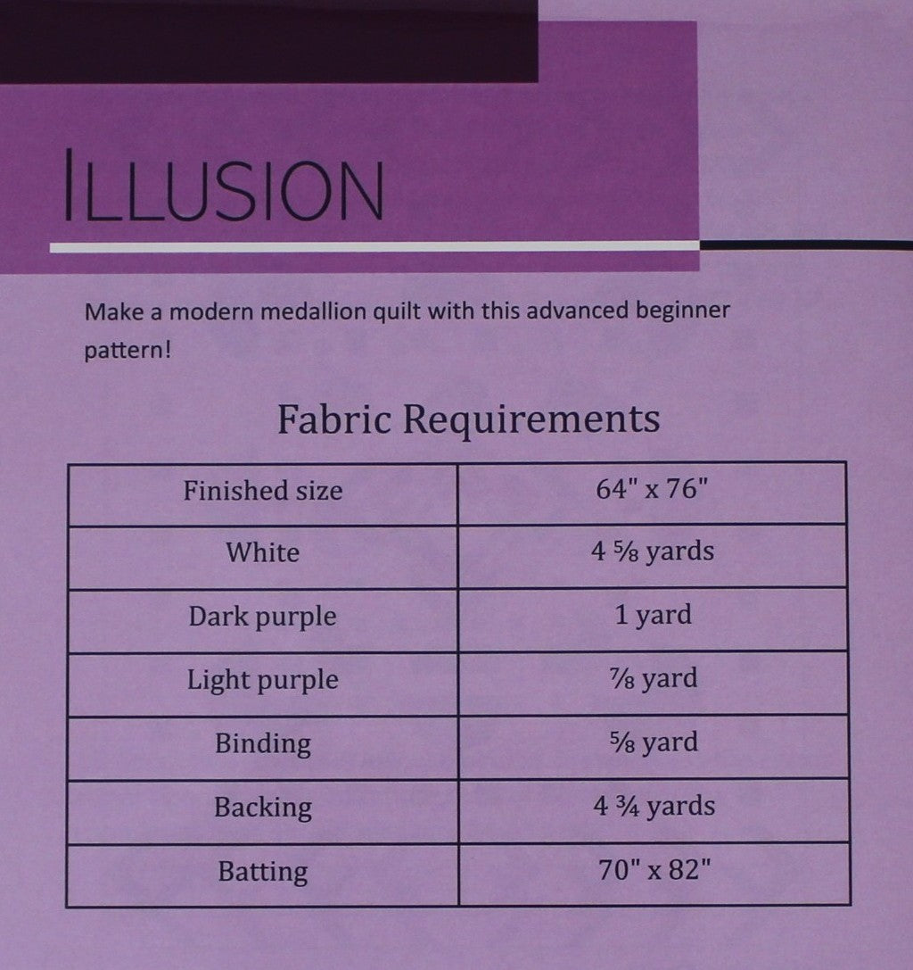 Illusion - Quilting Pattern - Devoted Quilter – Len's Mill
