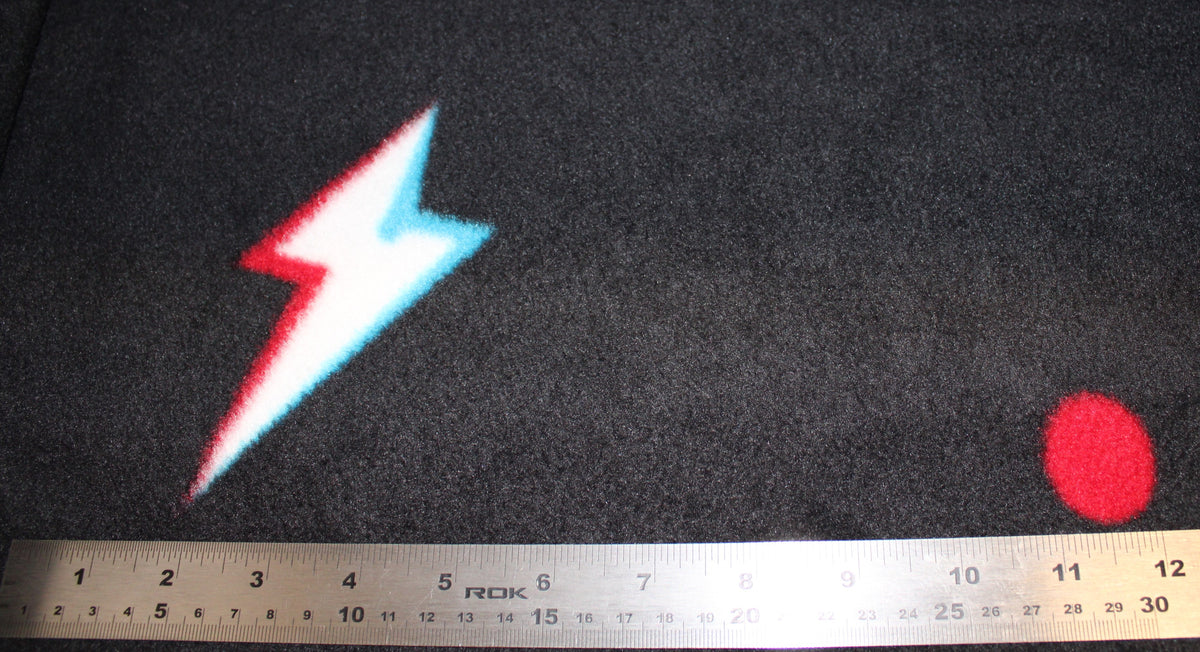 Lightning Bolt Abstract Fleece Print - 60" - 100% polyester – Len's Mill