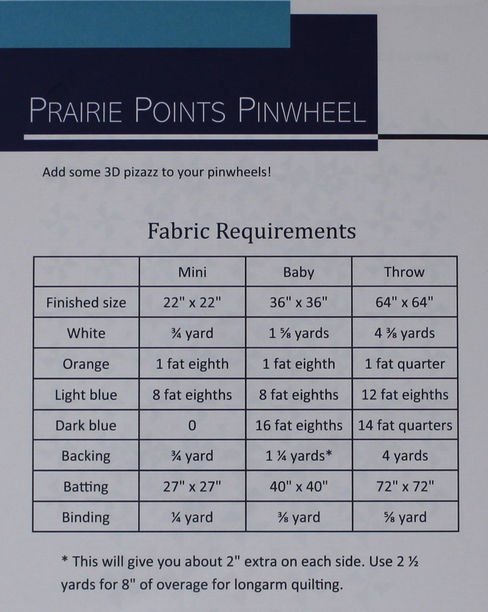 Prairie Points Pinwheel - Quilting Pattern - Devoted Quilter – Len's Mill