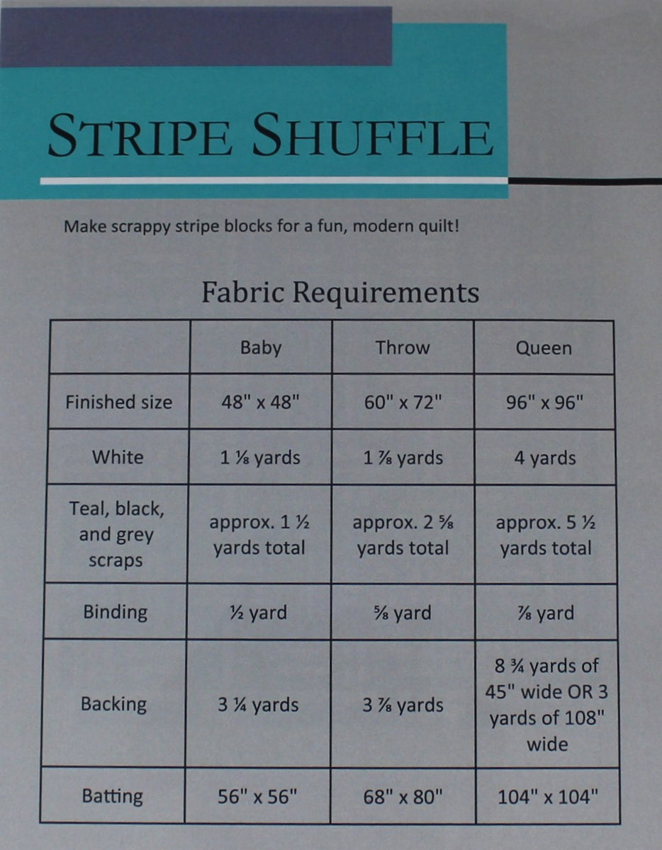 Stripe Shuffle - Quilting Pattern - Devoted Quilter – Len's Mill